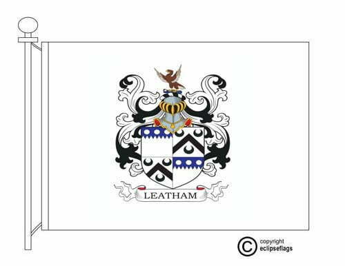 leatham coat of arms flag – EclipseFlags
